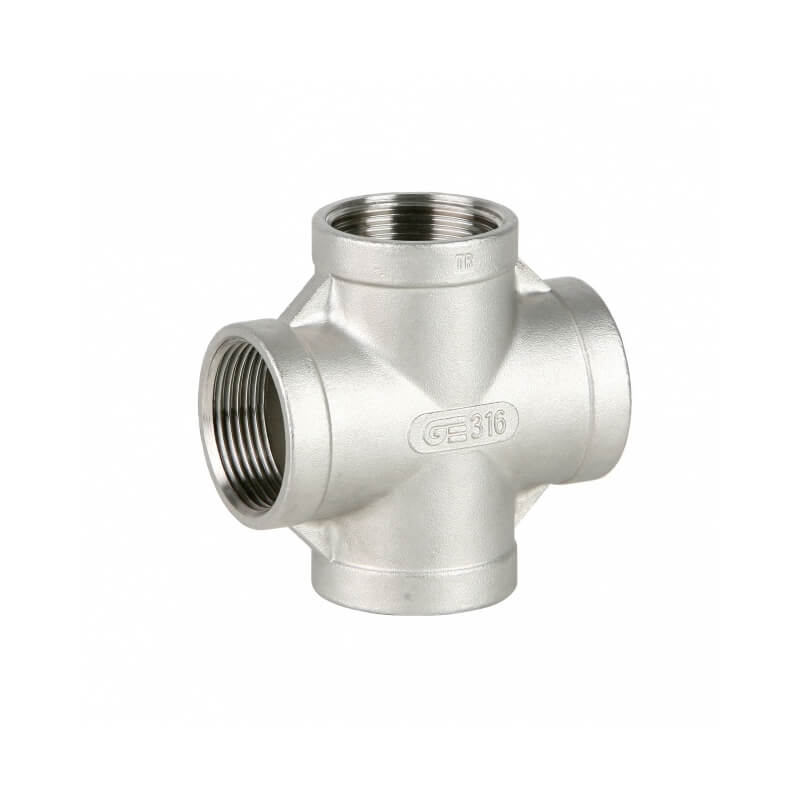 Kruisstuk, NPT, No. 180, bi.dr. - RVS 316 draadfittingen NPT draad - St